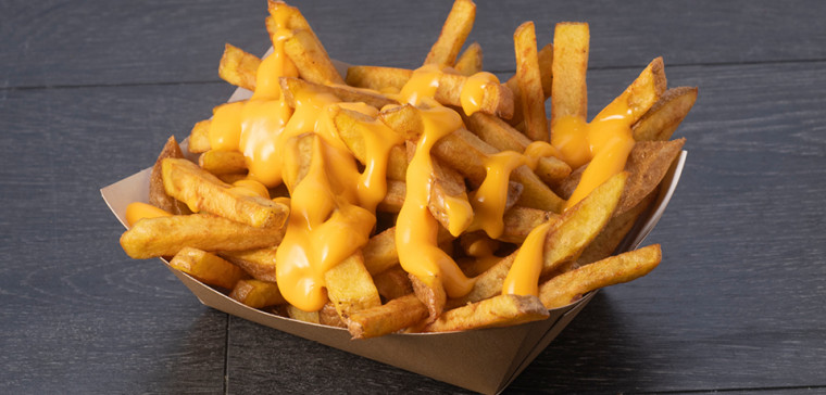 Frites maison & crème de cheddar - Autour du Cru Foodtruck